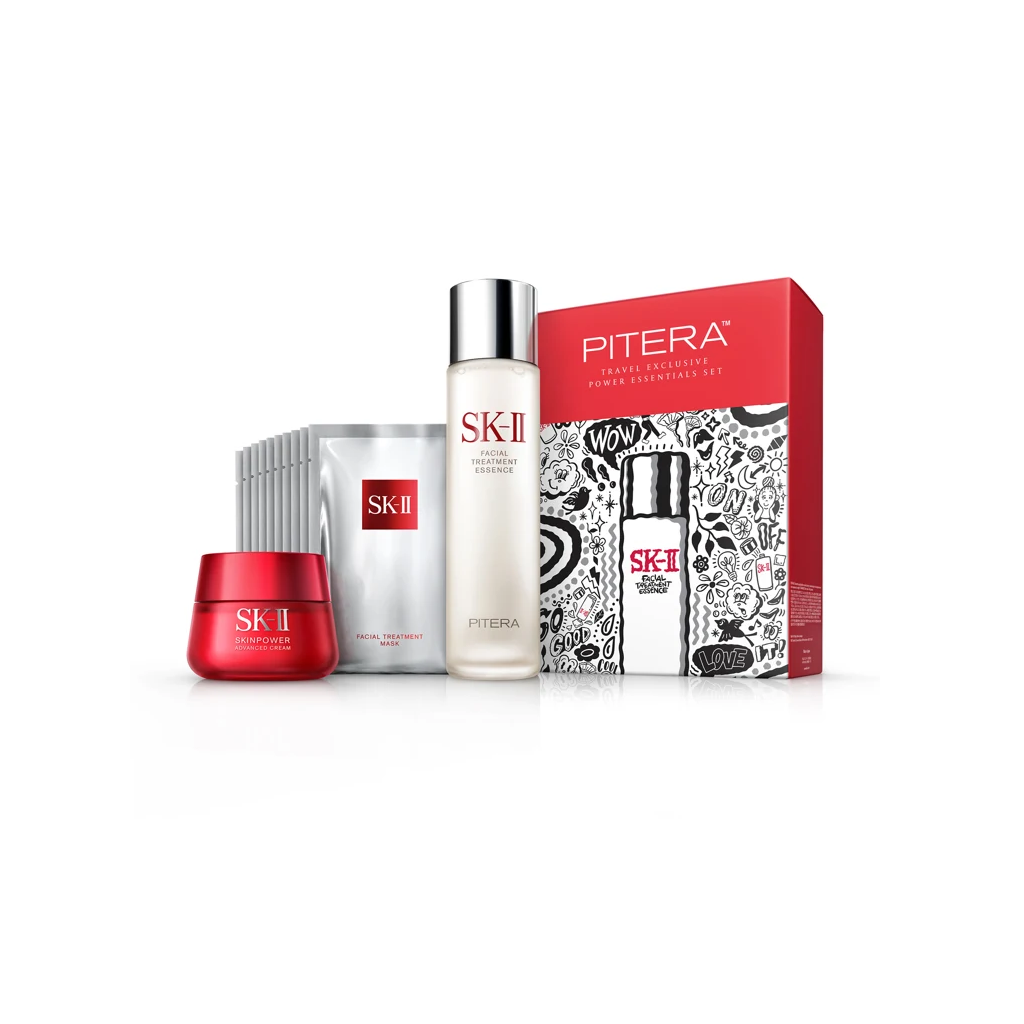 SK-II SK2 Power Essentials Set Essence 250ml + Cream 100g + Mask 10pcs ...