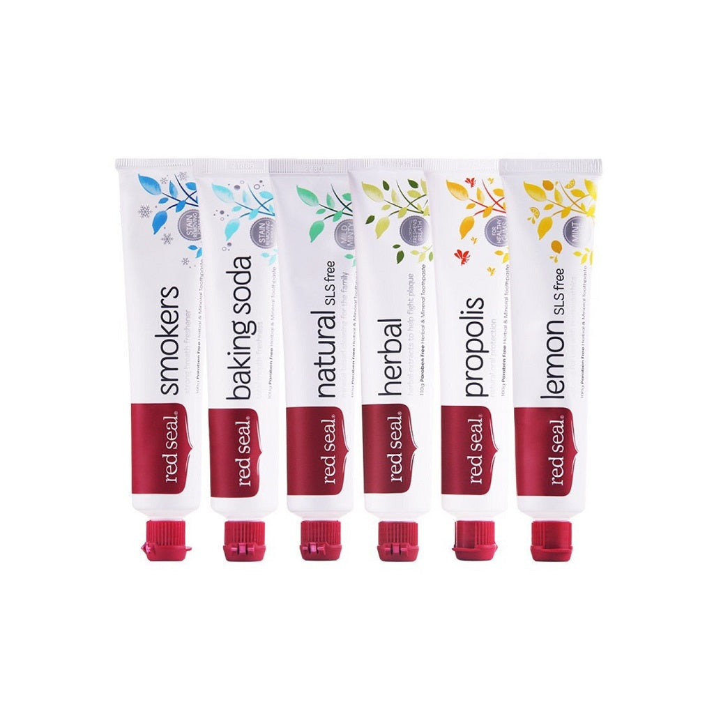 Red Natural Toothpaste - Lemon / Baking Soda / Propolis / Smokers | BB ...